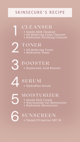 SkinSecure's Recipe | De perfecte 6-stappen huidroutine voor dagelijks gebruik